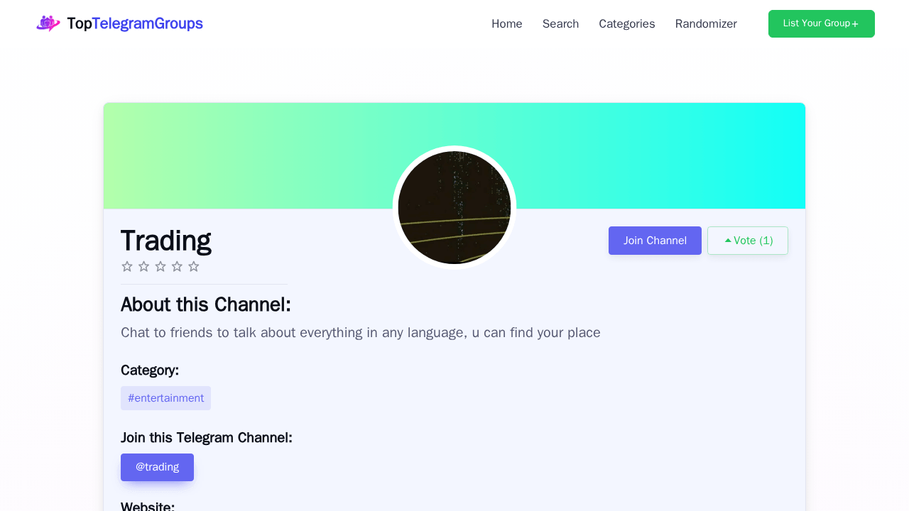 Trading Telegram Channel - Reviews, Invite Links & Features! | The Best ...